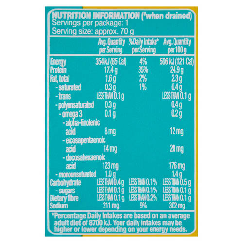 Lite Yellowfin Tuna Chunks 95g